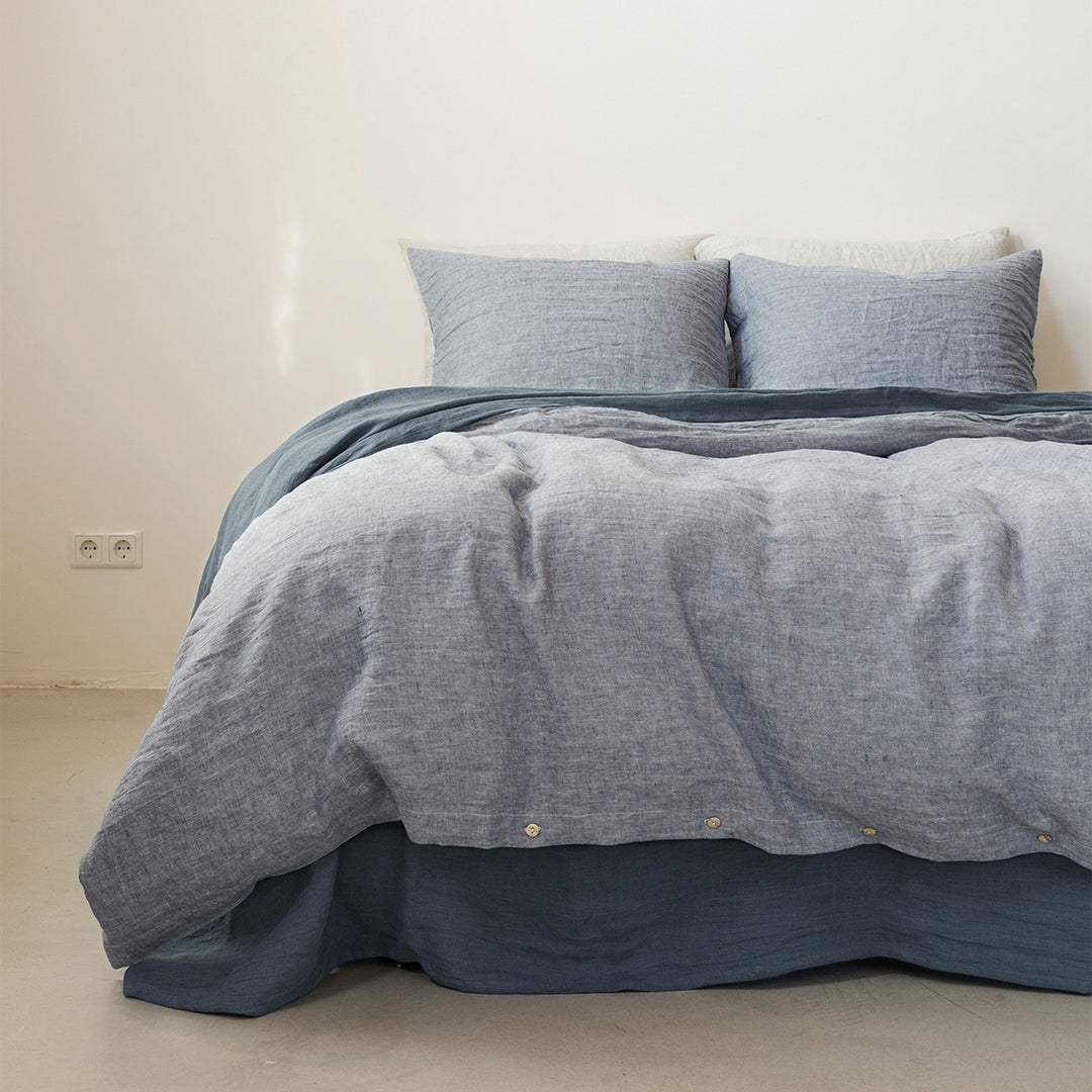 Linen duvet cover cloudy blue | fine European linen | By Mölle